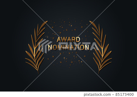 Award nomination golden logo design template.... - Stock Illustration ...