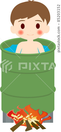 Goemon bath with drums - Stock Illustration [85203152] - PIXTA
