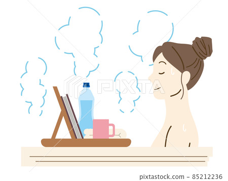 Half bathing woman - Stock Illustration [85212236] - PIXTA