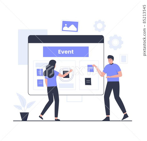 Event management illustration design concept.... - Stock Illustration ...