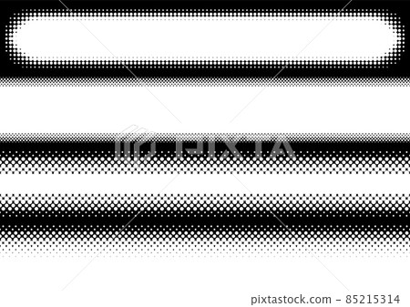 White horizontal dot gradation set - Stock Illustration [85215314] - PIXTA