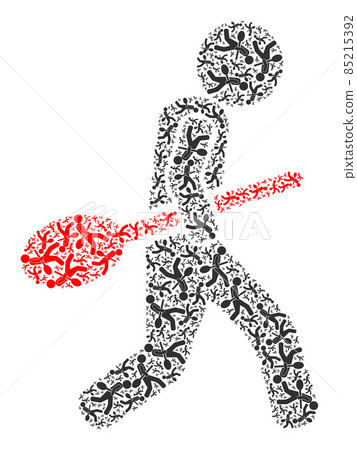 Spoon Robber Recursion Icon Composition of Self... - Stock Illustration ...