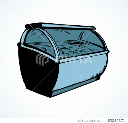 Freezer to store. Vector drawing - Stock Illustration [85220371] - PIXTA