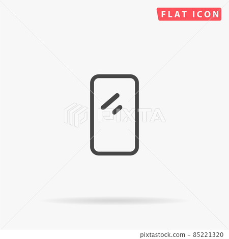 Phone flat vector icon - Stock Illustration [85221320] - PIXTA