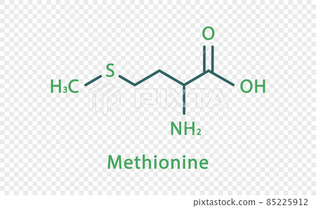 Methionine chemical formula. Methionine... - Stock Illustration ...