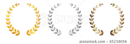 Laurel wreath set for ranking - Stock Illustration [85238056] - PIXTA