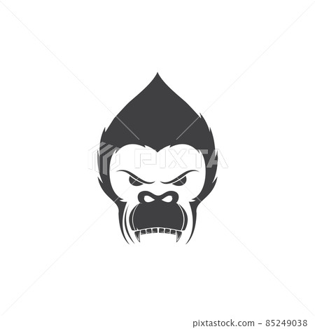 cute face Celebes crested macaque logo design... - Stock Illustration ...