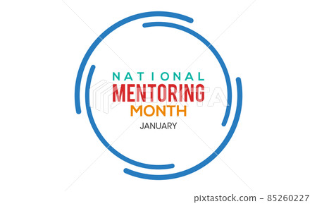 National Mentoring Month - Creative Vector... - Stock Illustration ...