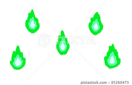 Fireball effect (yellowish green) - Stock Illustration [85260473] - PIXTA