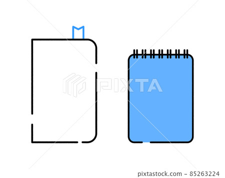 Stationery, writing utensils, memo pad, notebook - Stock Illustration ...