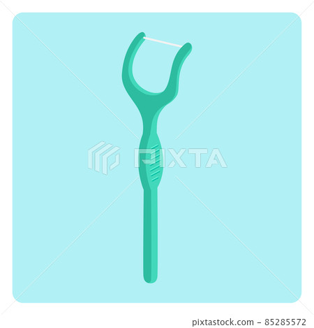 Illustration of Y-shaped dental floss - Stock Illustration [85285572 ...