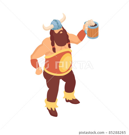 Fat Viking Beer Composition - Stock Illustration [85288265] - PIXTA