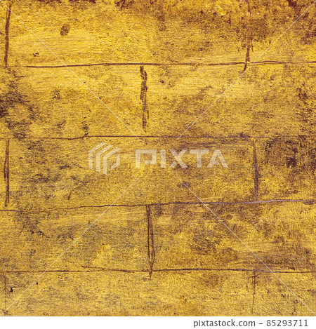 detail of gold brick wall hand drawn with acrylic - Stock Illustration ...