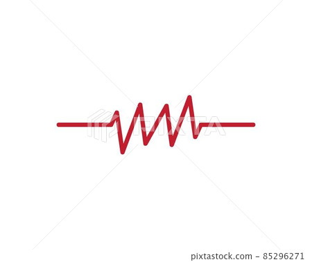 Pulse symbol vector icon - Stock Illustration [85296271] - PIXTA