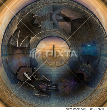 The Way to Eternity - Stock Illustration [85297691] - PIXTA