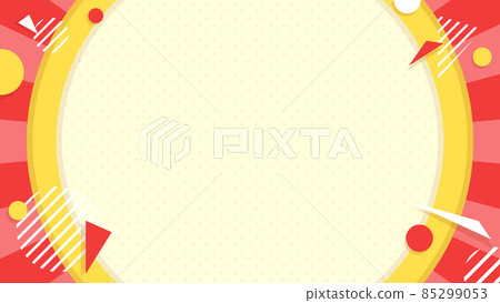 Pop and cute variety show-style background... - Stock Illustration ...