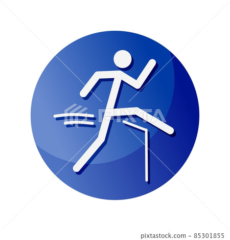 Athletics icon. A symbol dedicated to sports... - Stock Illustration ...