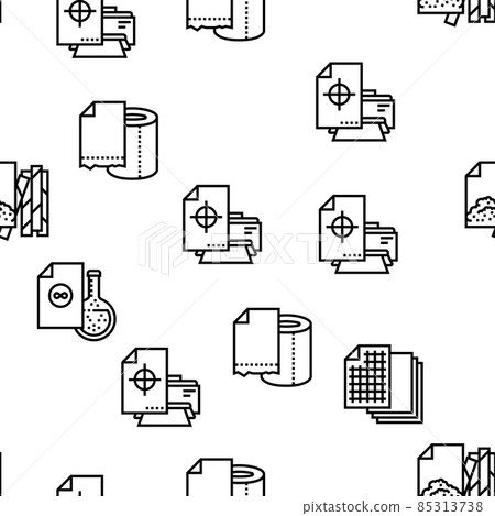 Paper List For Printing Poster Vector Seamless... - Stock Illustration ...