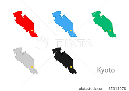 Design map_Kyoto-Simple - Stock Illustration [85313978] - PIXTA