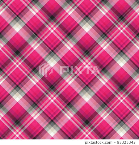 Diagonal Plaid Tartan textured Seamless Pattern... - Stock Illustration ...