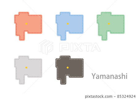 Design map_Yamanashi-Stitch - Stock Illustration [85324924] - PIXTA