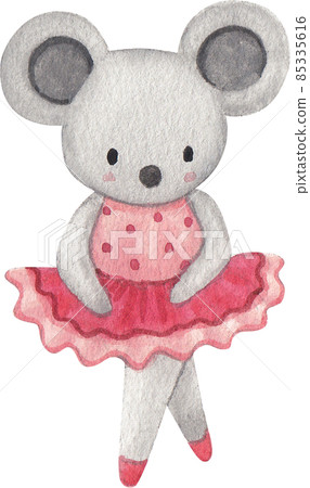 Cute cartoon animal characters dancing ballet....-插圖素材 [85335616] - PIXTA圖庫