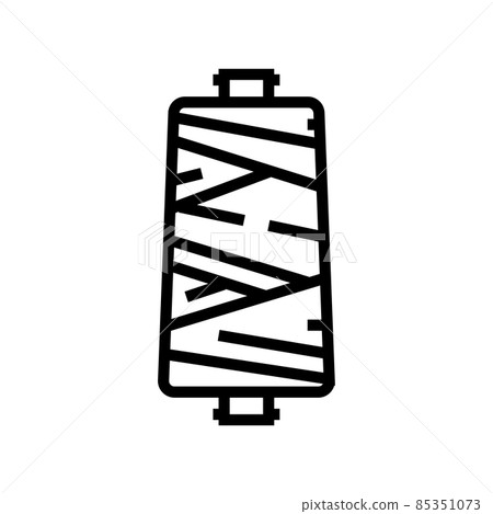 silk thread line icon vector illustration - Stock Illustration ...