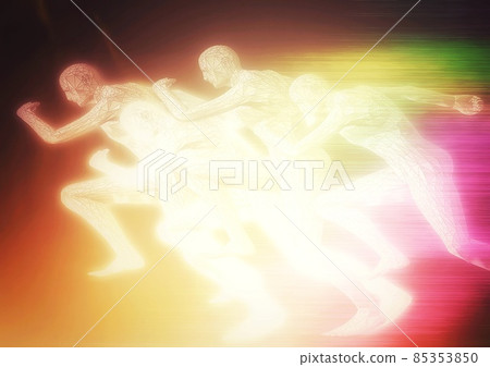 Illustration of competing people - Stock Illustration [85353850] - PIXTA
