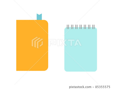 Stationery, writing utensils, memo pad, notebook - Stock Illustration ...