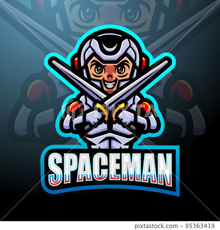 Spaceman esport logo mascot design - Stock Illustration [85363419] - PIXTA