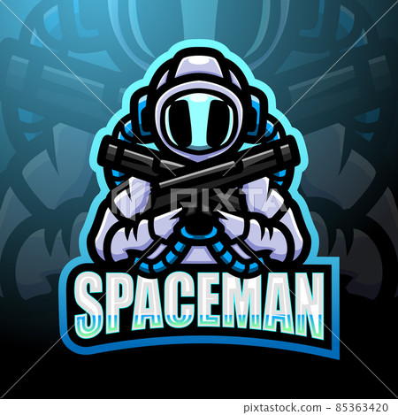Spaceman esport logo mascot design - Stock Illustration [85363420] - PIXTA