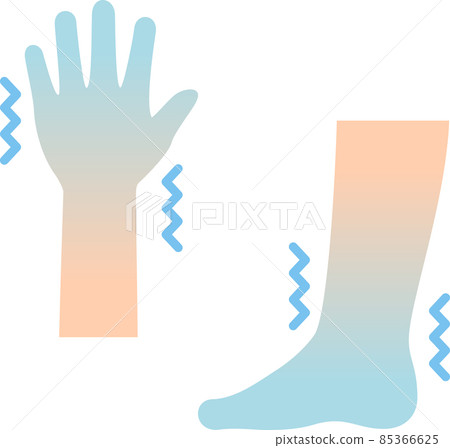 Cold limbs, poor circulation - Stock Illustration [85366625] - PIXTA