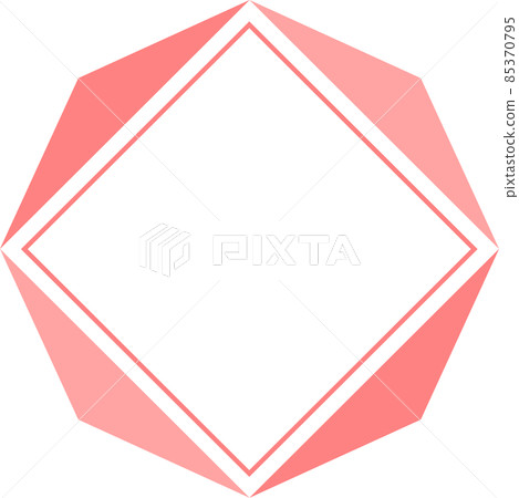 Frame octagon pink - Stock Illustration [85370795] - PIXTA