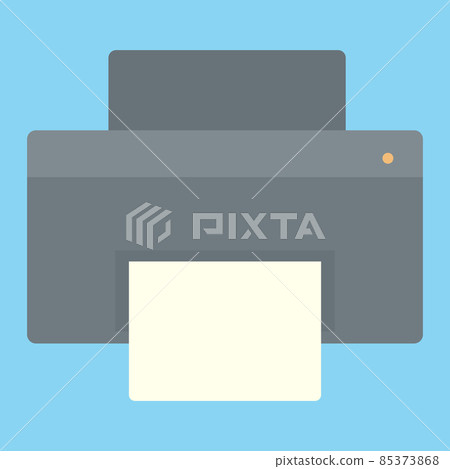 Simple and cute printer illustration - Stock Illustration [85373868 ...