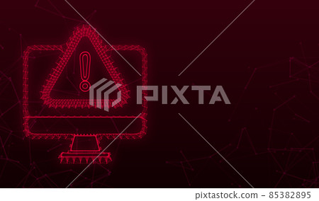 Alert message laptop notification. Danger error... - Stock Illustration ...