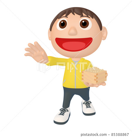 Setsubun illustration material Bean Maki Boy... - Stock Illustration ...