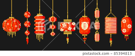 lantern, vector, new year - Stock Illustration [85394813] - PIXTA