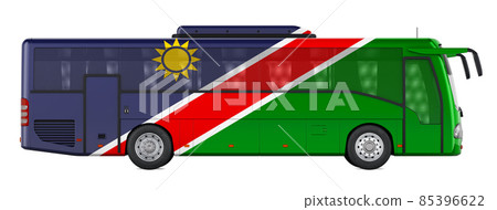 Bus travel in Namibia, Namibian bus tours,... - Stock Illustration ...