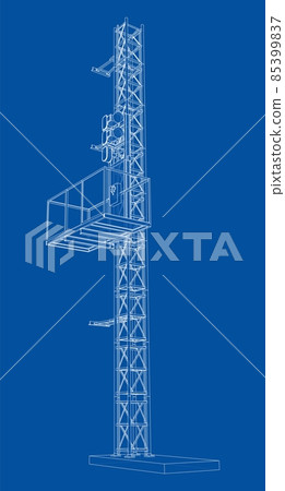 Mast lifts outline - Stock Illustration [85399837] - PIXTA