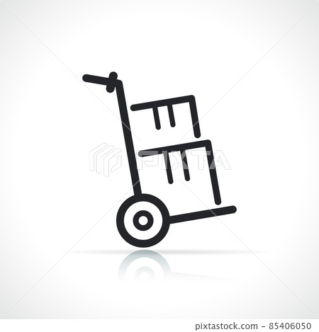 hand cart or trolley icon - Stock Illustration [85406050] - PIXTA