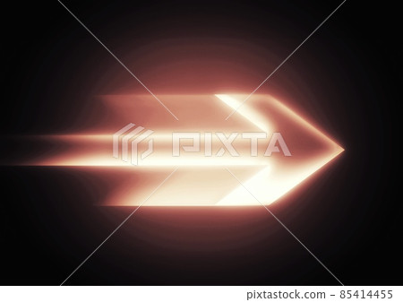 3D illustration of light arrow - Stock Illustration [85414455] - PIXTA
