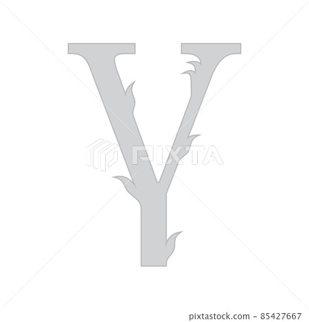 Vector cutted letter.Art font. - Stock Illustration [85427667] - PIXTA
