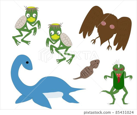 Kappa, Mosman Monster, Tsuchinoko, Nessie,...-插圖素材 [85431024] - PIXTA圖庫