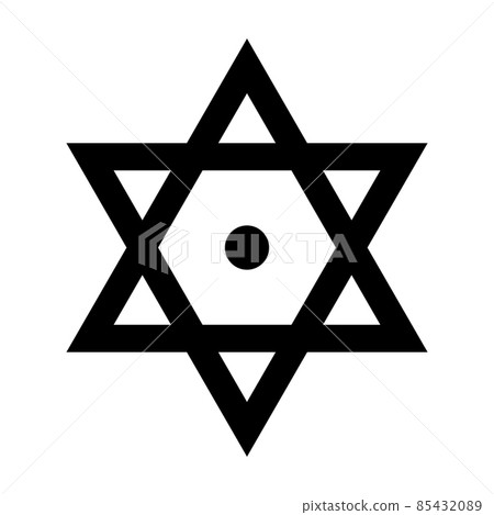 Symbol for aether, a hexagram and Star of...-插圖素材 [85432089] - PIXTA圖庫