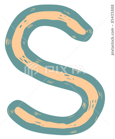 Stretched vector letter.Art font. - Stock Illustration [85435888] - PIXTA