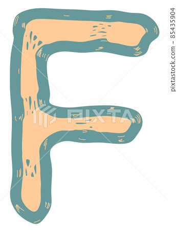Stretched vector letter.Art font. - Stock Illustration [85435904] - PIXTA