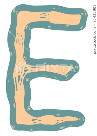 Stretched vector letter.Art font. - Stock Illustration [85435905] - PIXTA