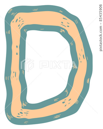 Stretched vector letter.Art font. - Stock Illustration [85435906] - PIXTA