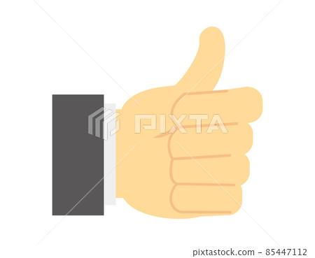 Simple hand icon hand sign good sign - Stock Illustration [85447112 ...