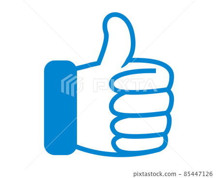 Simple hand icon hand sign good sign - Stock Illustration [85447126 ...